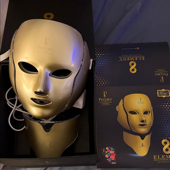 Predire | Skincare | Predire Gold Led Face Mask With 8 Colors Of Led ...